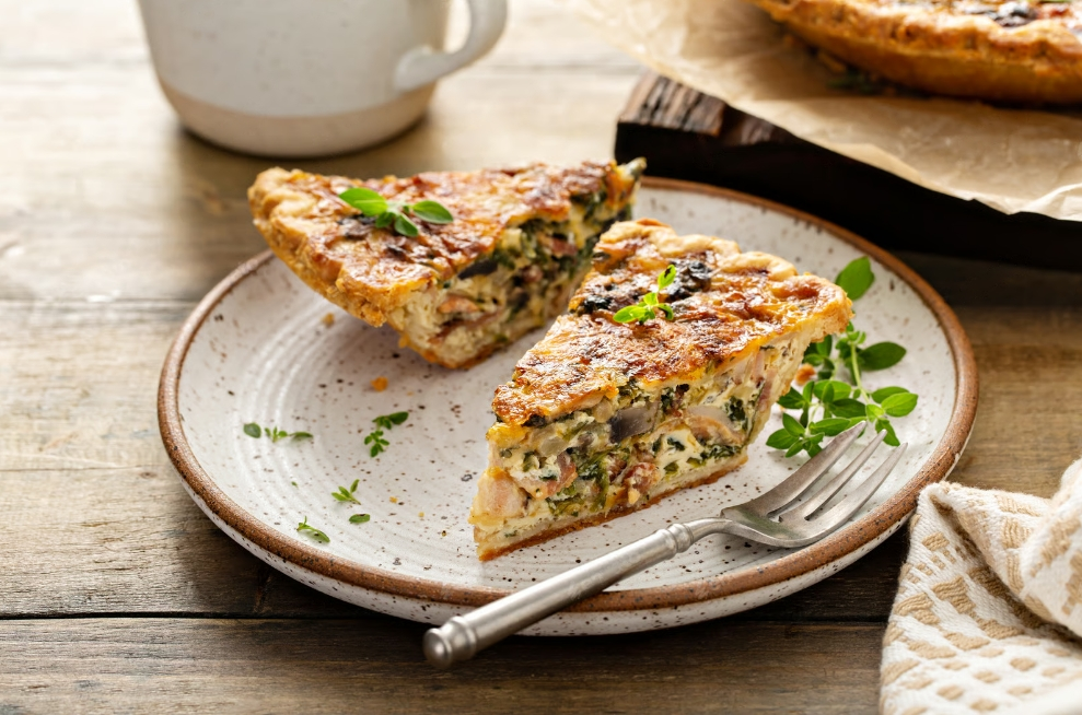 Quiche de Aveia com cogumelos - Portal Jasmine Pro